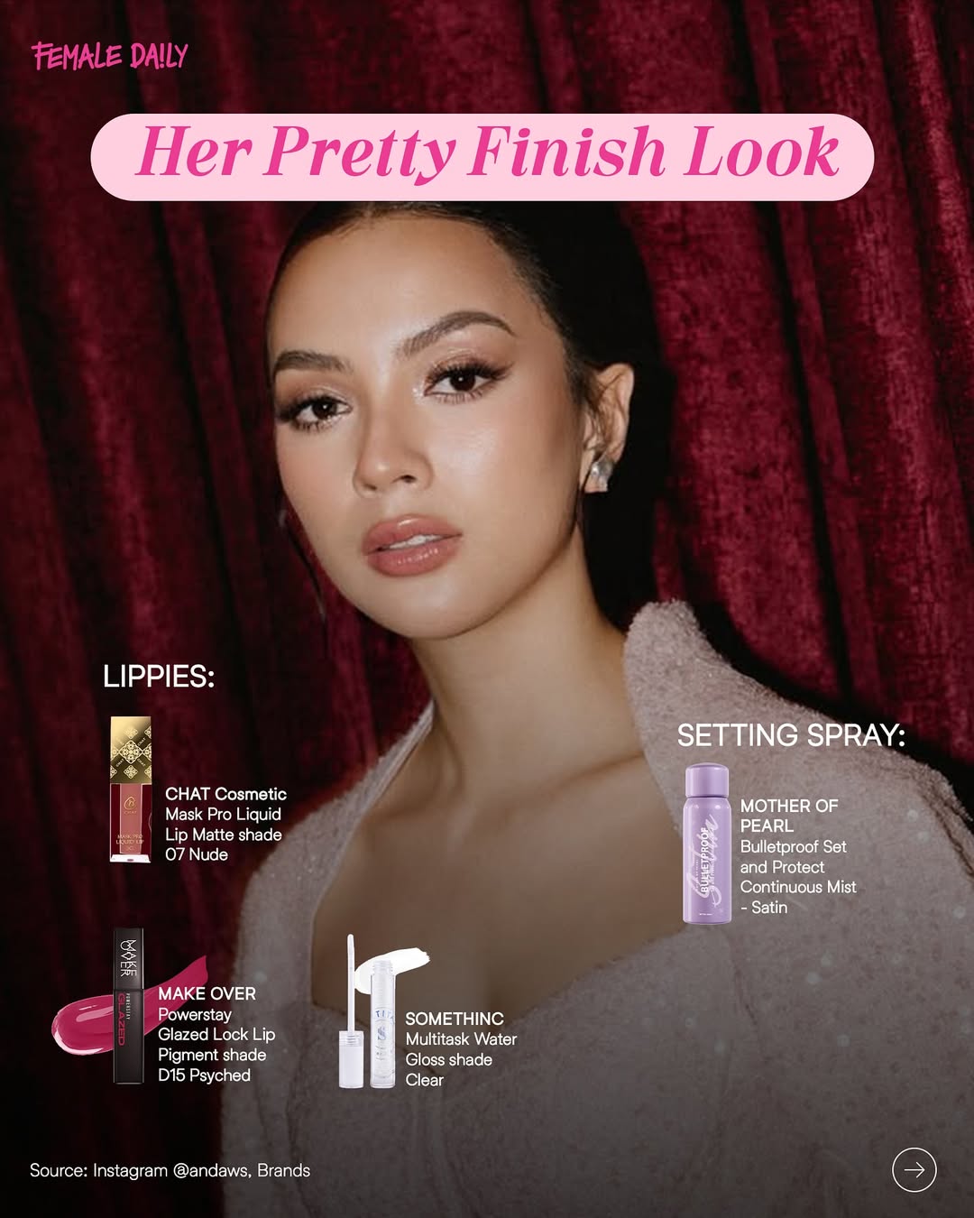 Female Daily Editorial - Cantik bak Primadona, Intip Penampilan Nazla Alifa di Hari Lamaran!